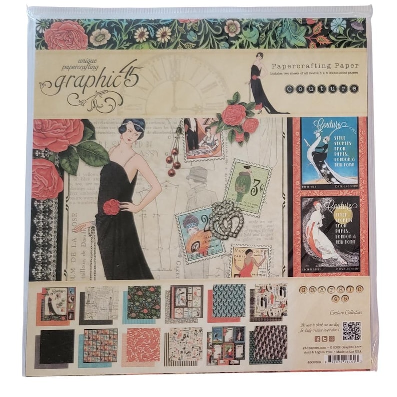 Graphic 45 8x8 Paper Pads - Choose From 9 Different Paper Crafting ...