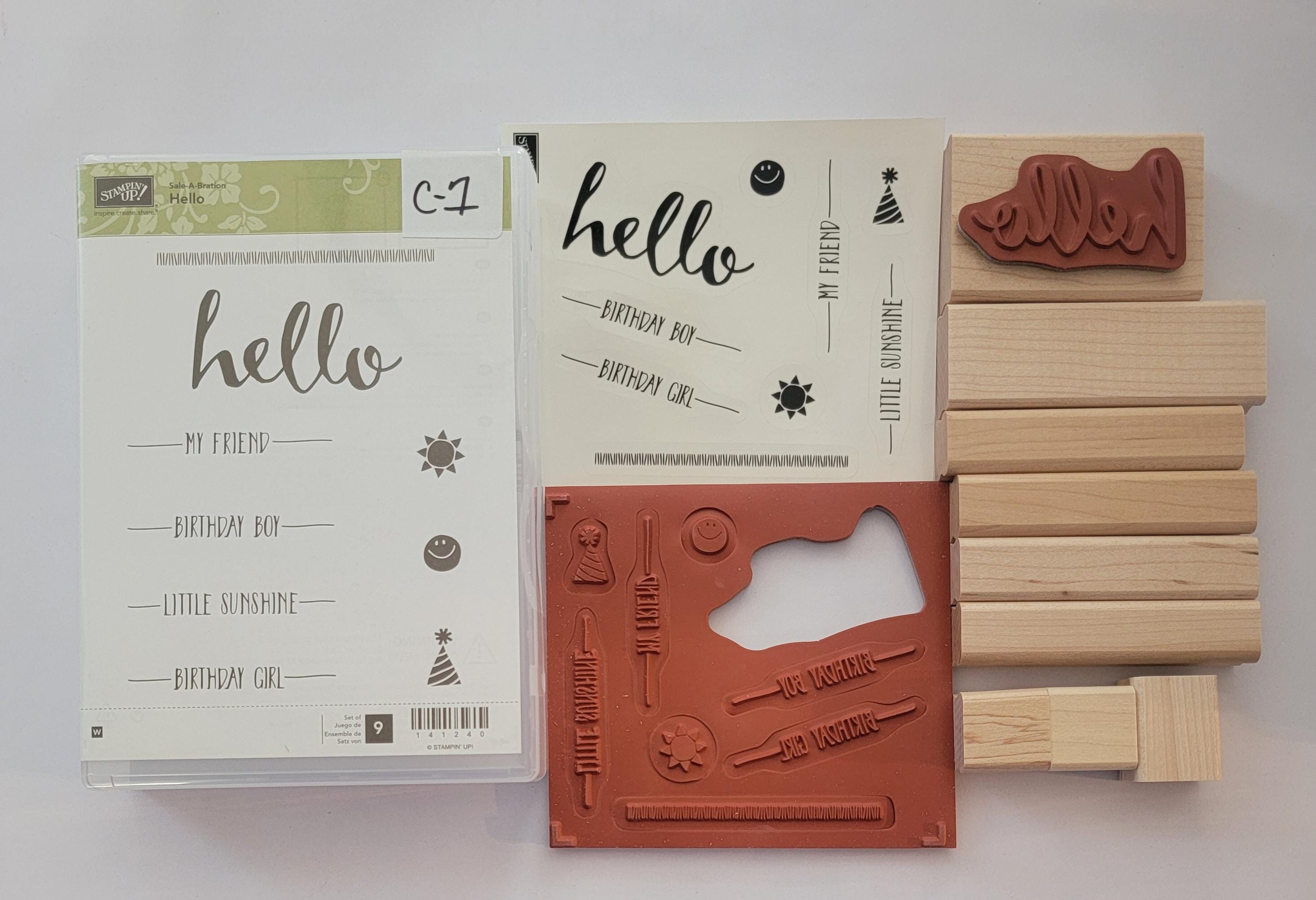 Stampin' Up! Stamp Sets-rubber Stamps, Preowned-new/like New ...