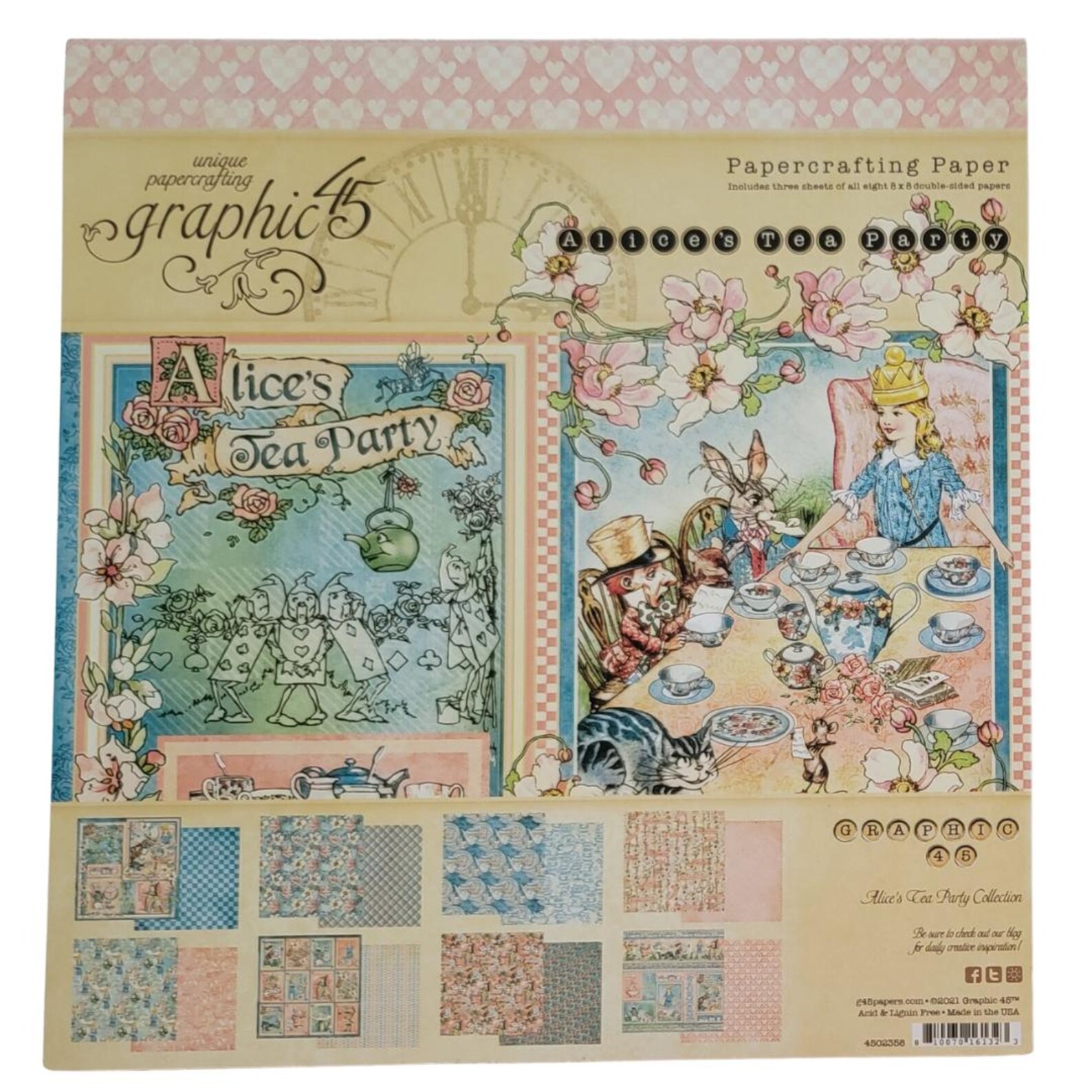 Graphic 45 8x8 Paper Pads - Choose From 9 Different Paper Crafting ...