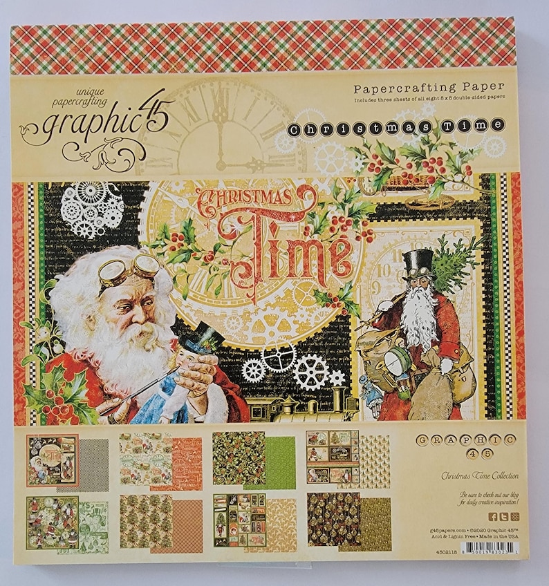 Graphic 45 8x8 Paper Pads - Choose From 9 Different Paper Crafting ...