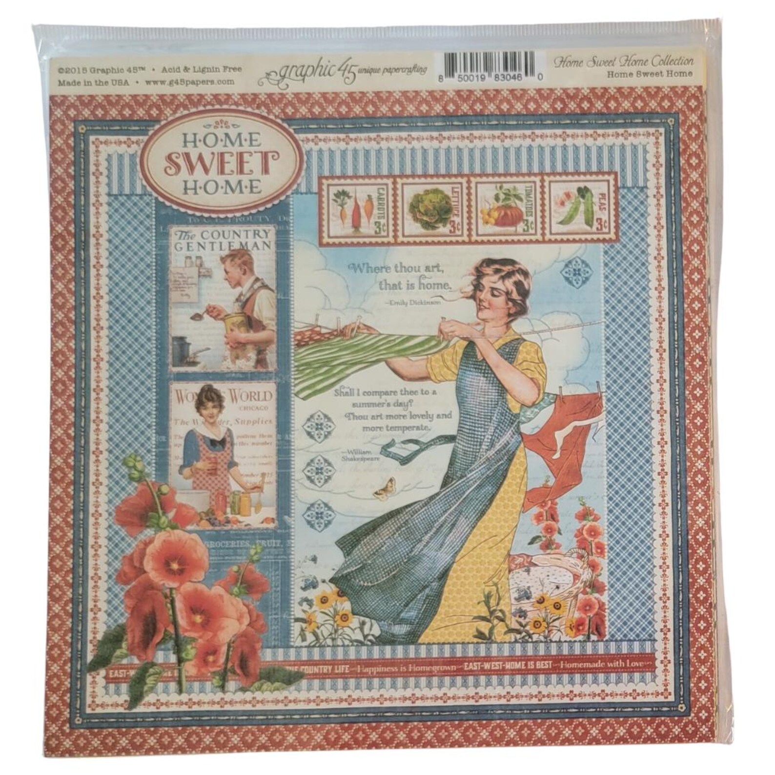 Graphic 45 8x8 Paper Pads - Choose From 9 Different Paper Crafting ...