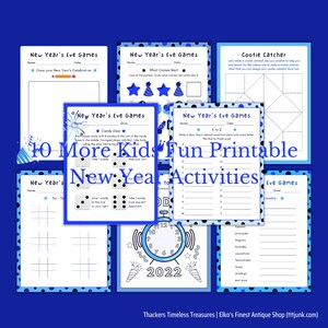 BUNDLE Kids Printable Party Games New Years Eve - Etsy