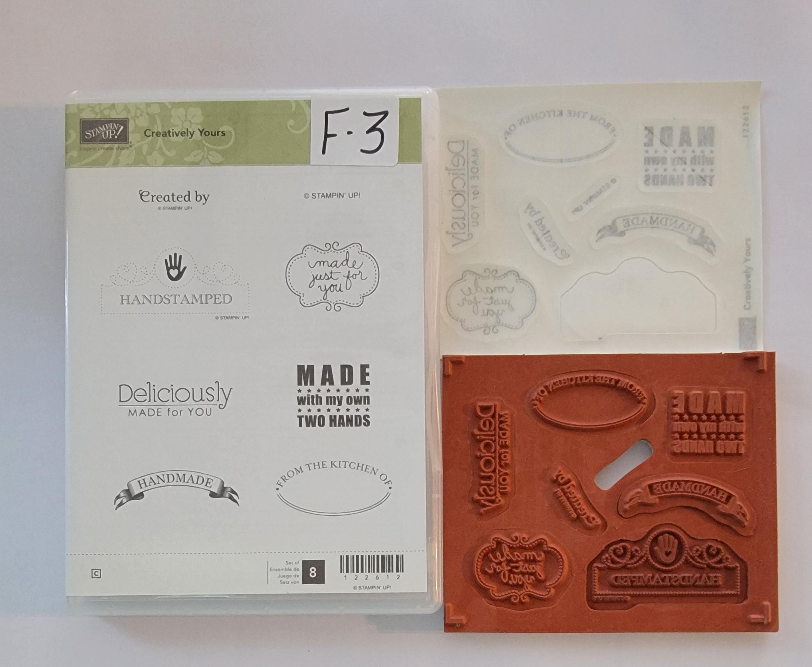 Stampin' Up! Stamp Sets-rubber Stamps, Preowned-used/like New ...