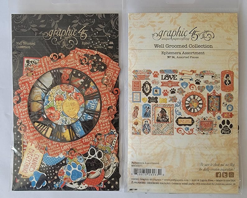 Graphic 45 Ephemera Die Cut Assortment / 9 Collections to Choose From ...