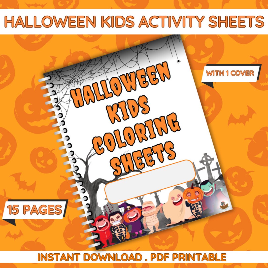Spooktacular Halloween Coloring Sheets for Kids - Set of 15 Printable ...