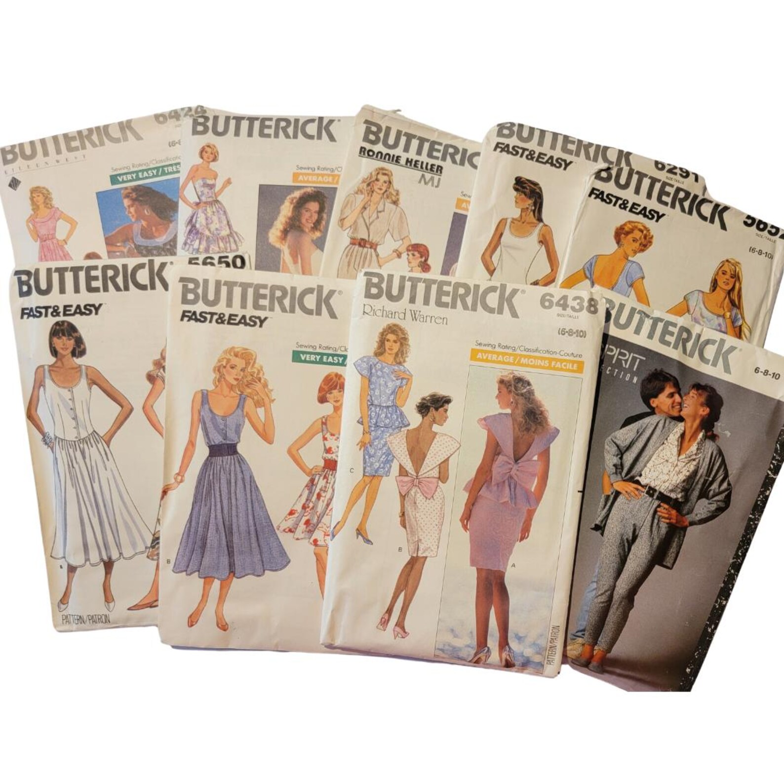 Vintage Butterick Sewing Patterns| Choose From 9 Designs| Sizes 6-8-10 ...
