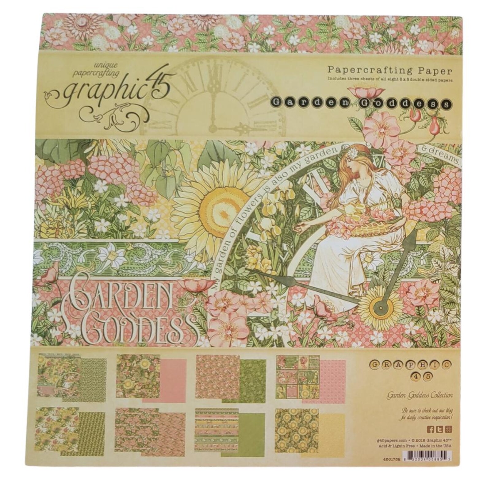 Graphic 45 8x8 Paper Pads - Choose From 9 Different Paper Crafting ...