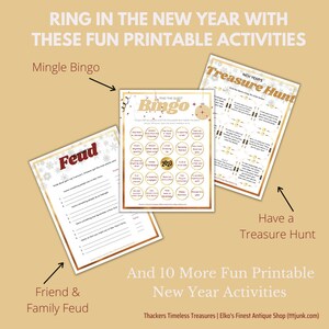 Printable Activities for New Years - Etsy
