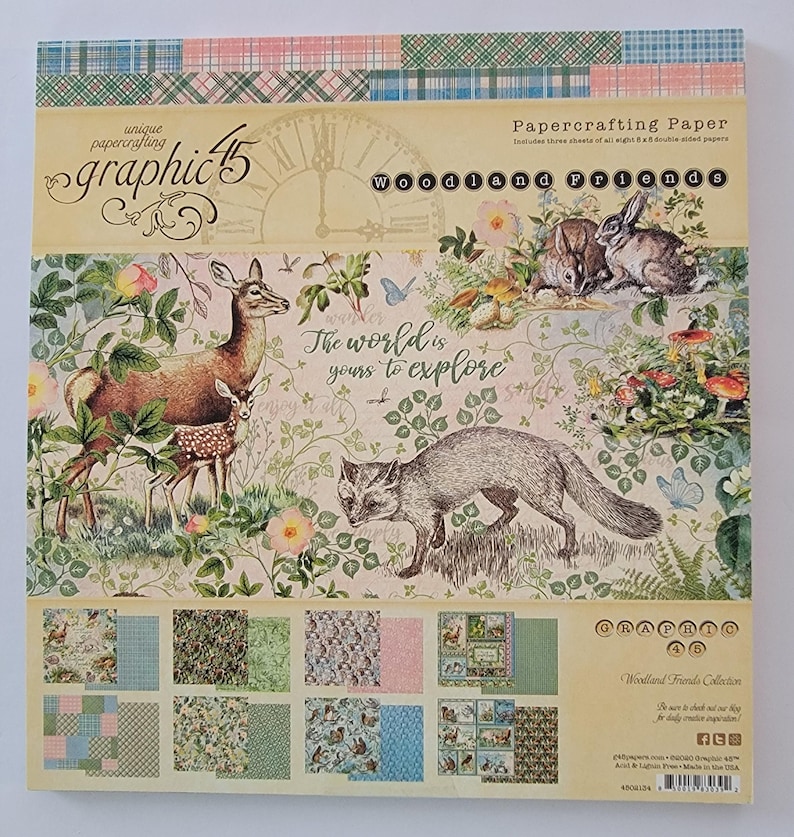 Graphic 45 8x8 Paper Pads - Choose From 9 Different Paper Crafting ...