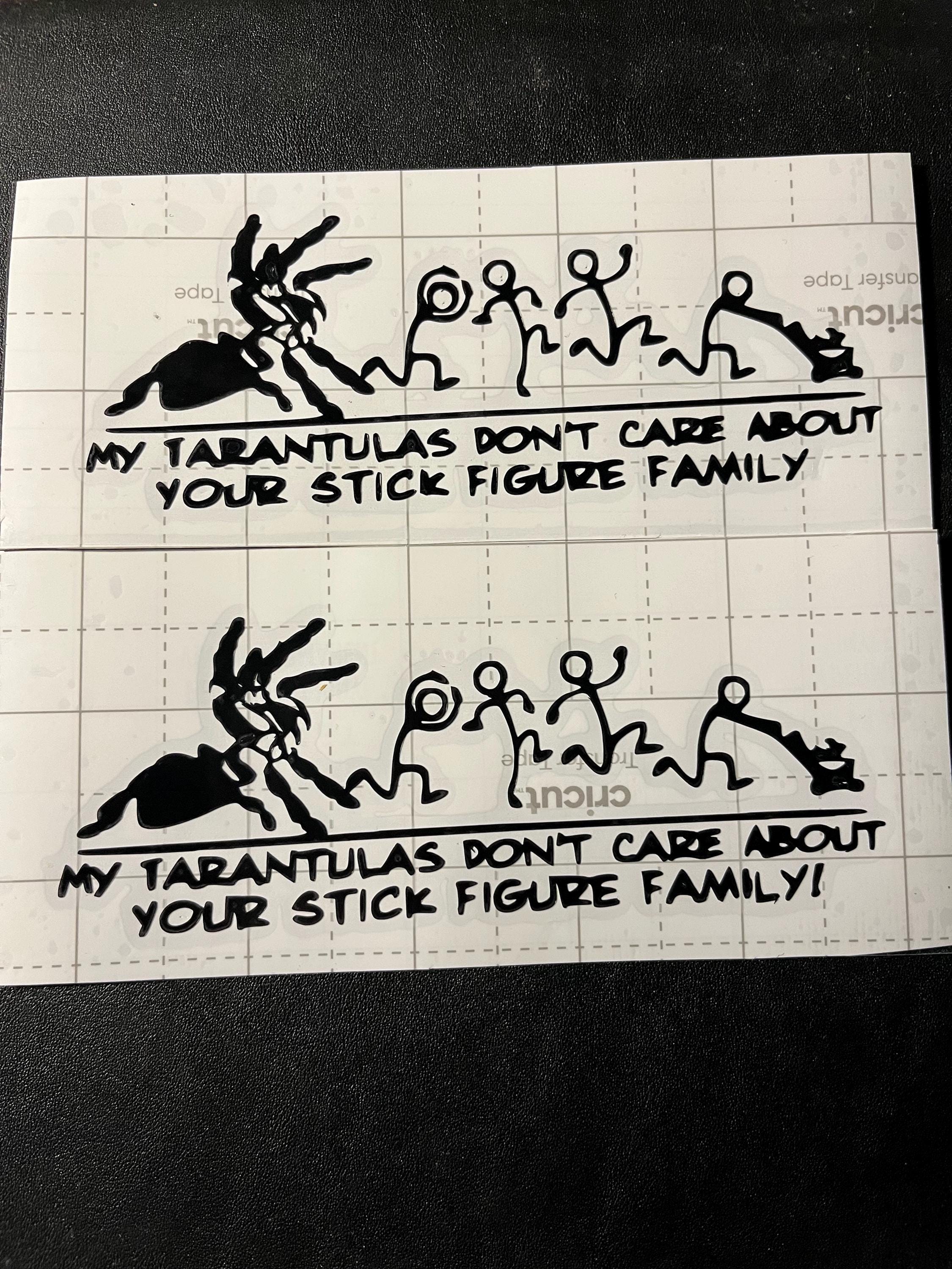 Tarantula Stick Figure Decal - Etsy