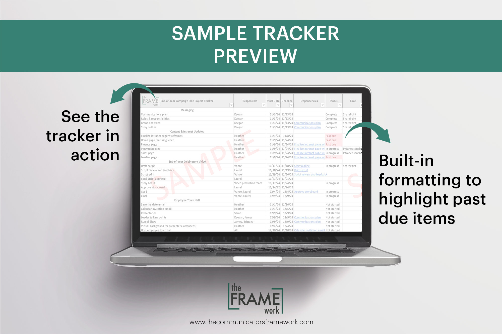Project Management Tracker With Step-by-step Instructions, Template ...