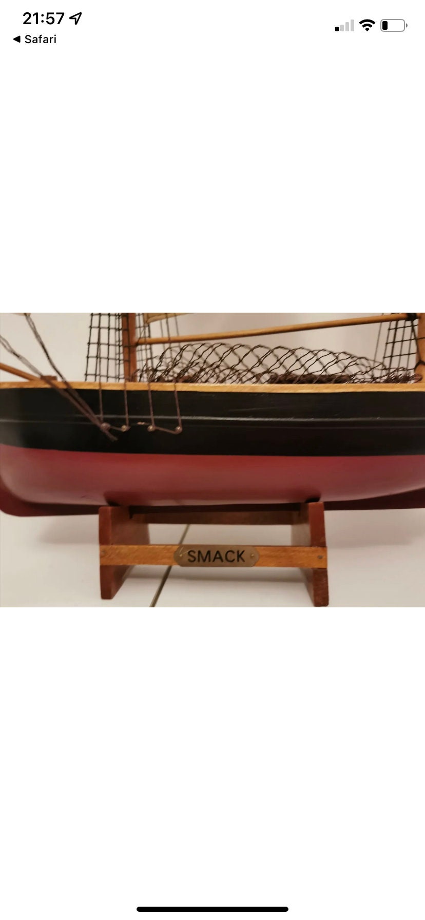 Antique Oyster “SMACK” Boat - Etsy