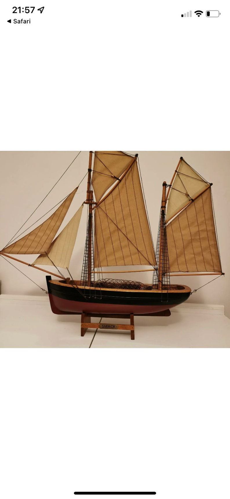 Antique Oyster “SMACK” Boat - Etsy Australia