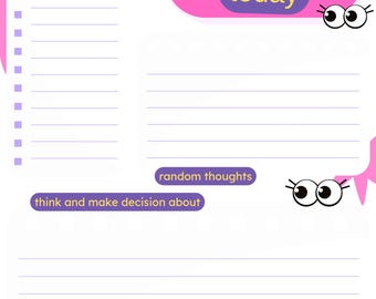 Printable Brain Dump Template | Mind Mapping | Organize Your Thoughts ...