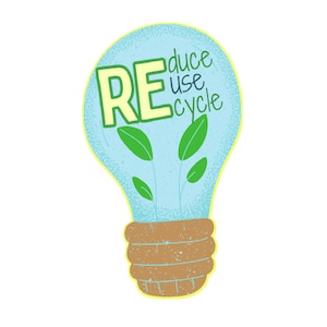 Reduce Reuse Recycle Sticker - Etsy