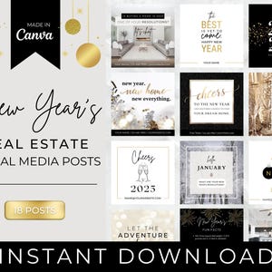 18 Real Estate NEW YEARS & January Social Media Posts | Realtor ...