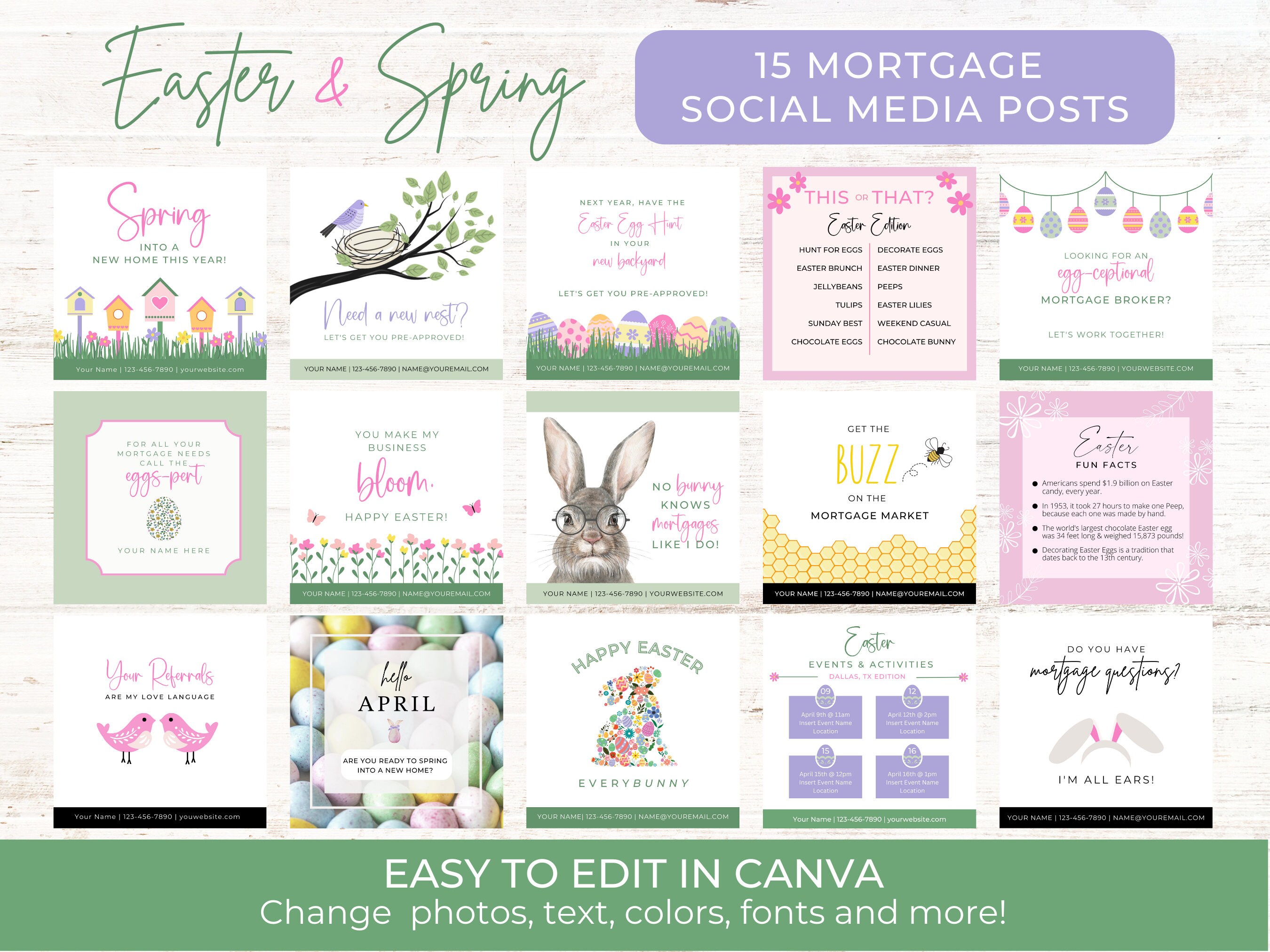 15 EASTER & SPRING Mortgage Social Media Posts | Loan Officer Mortgage ...