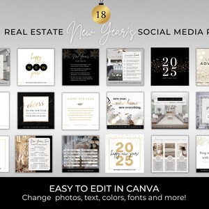18 Real Estate NEW YEARS & January Social Media Posts | Realtor ...