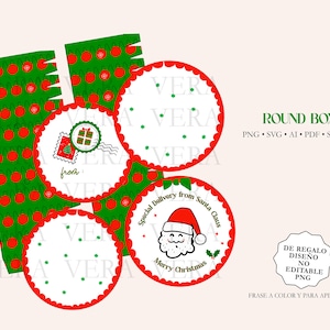 Round Box Template - Etsy
