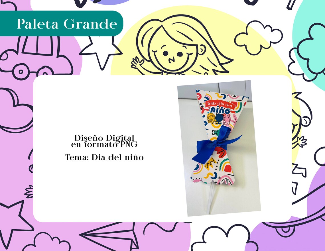 Template Paleta de Chocolate tipo Payaso Grande - Etsy México