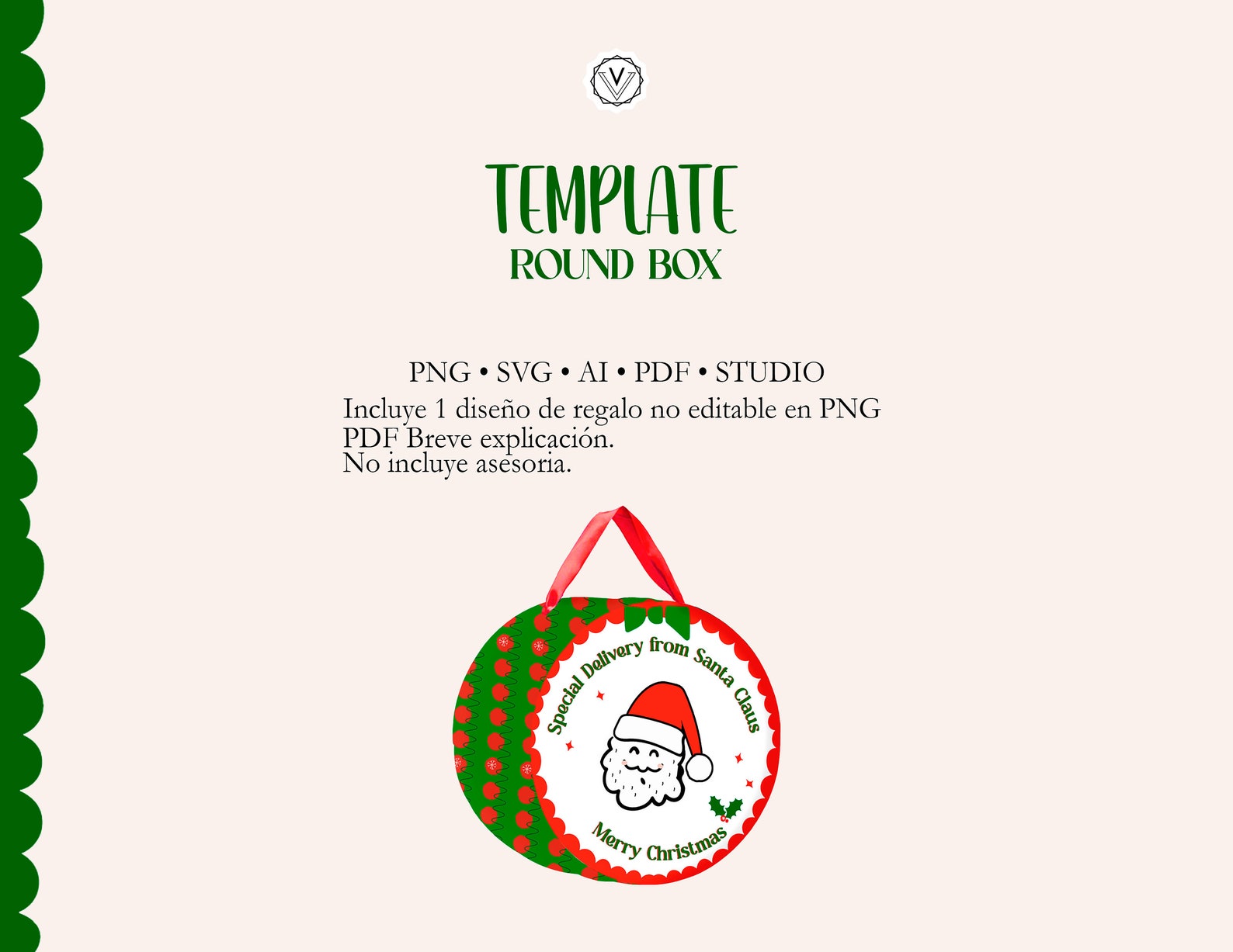 Round Box Template - Etsy