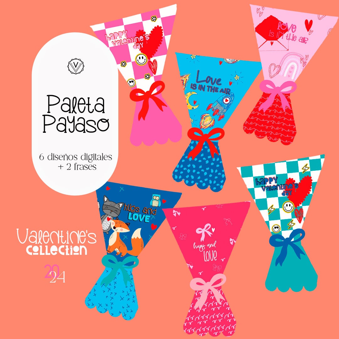 Diseño Digital Paleta Payaso Mini - Etsy México