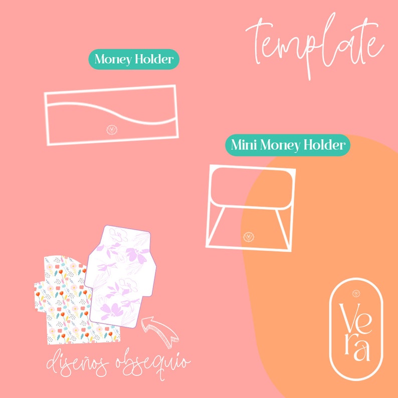 Template Money Holder + Mini Money Holder - Etsy
