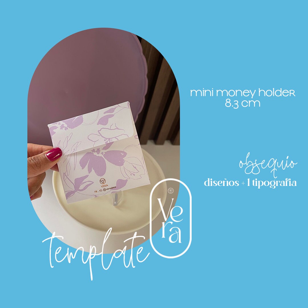 Template Mini Money Holder - Etsy