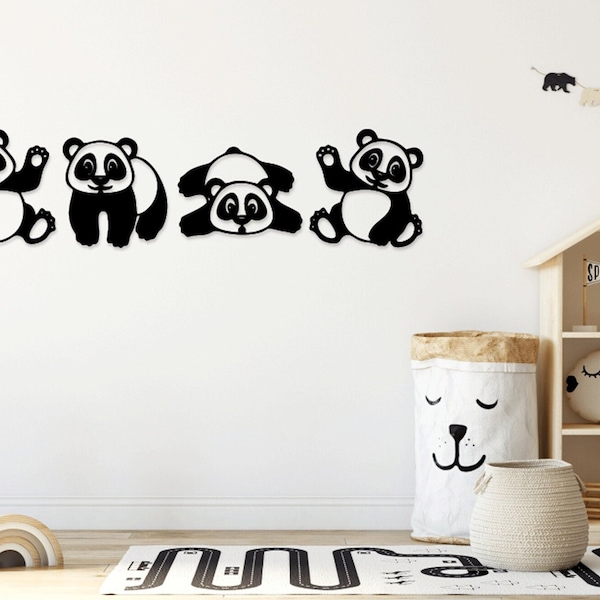 Panda Wall Decal - Etsy