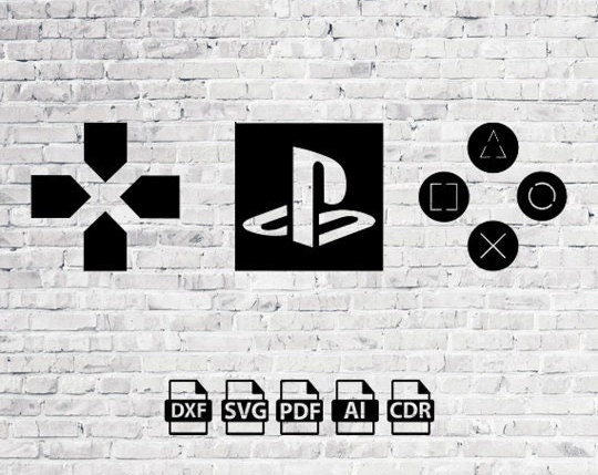 Game Controller Gaming Console Laser Cut Svg Dxf Files Wall - Etsy