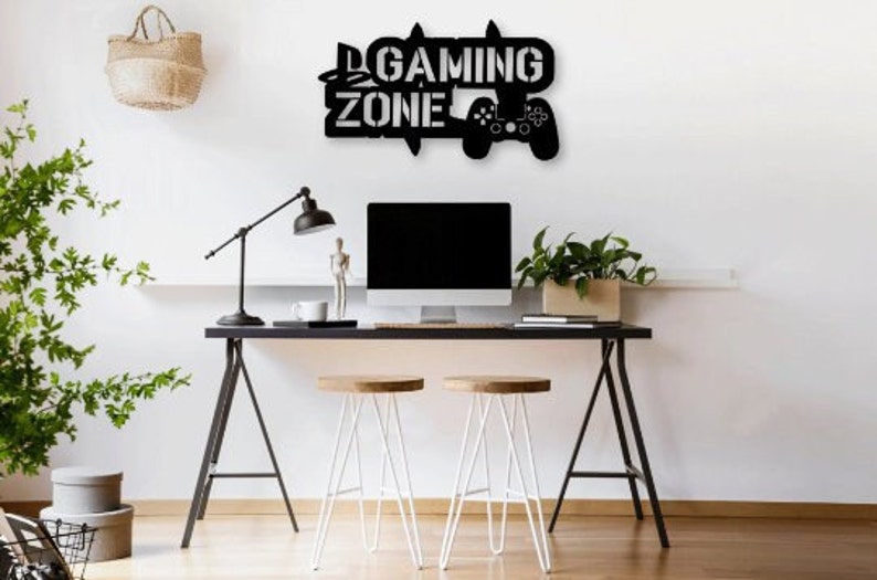 Gaming Zone Gaming Console Game Laser Cut Svg Dxf Files Wall Sticker ...