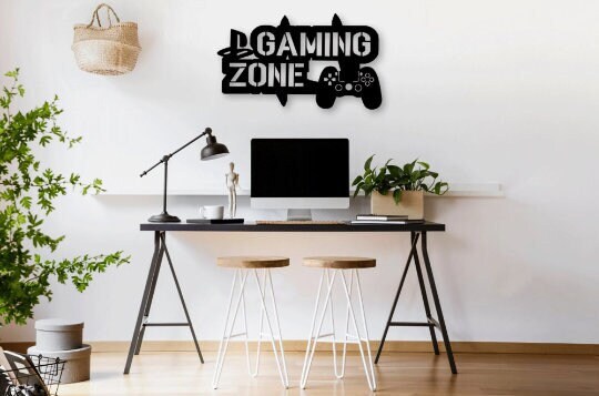 Gaming Zone Gaming Console Game Laser Cut Svg Dxf Files Wall Sticker ...