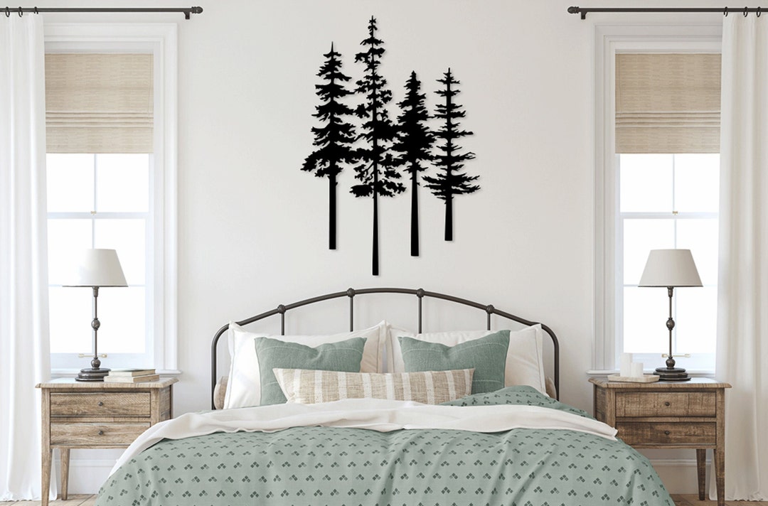 Pine Tree Laser Cut Files: Wall Art SVG DXF, Engraving Template (digital Download) - Etsy