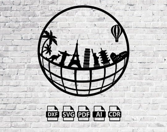 Símbolos de ciudades Ciudades icónicas corte láser svg dxf - Etsy España