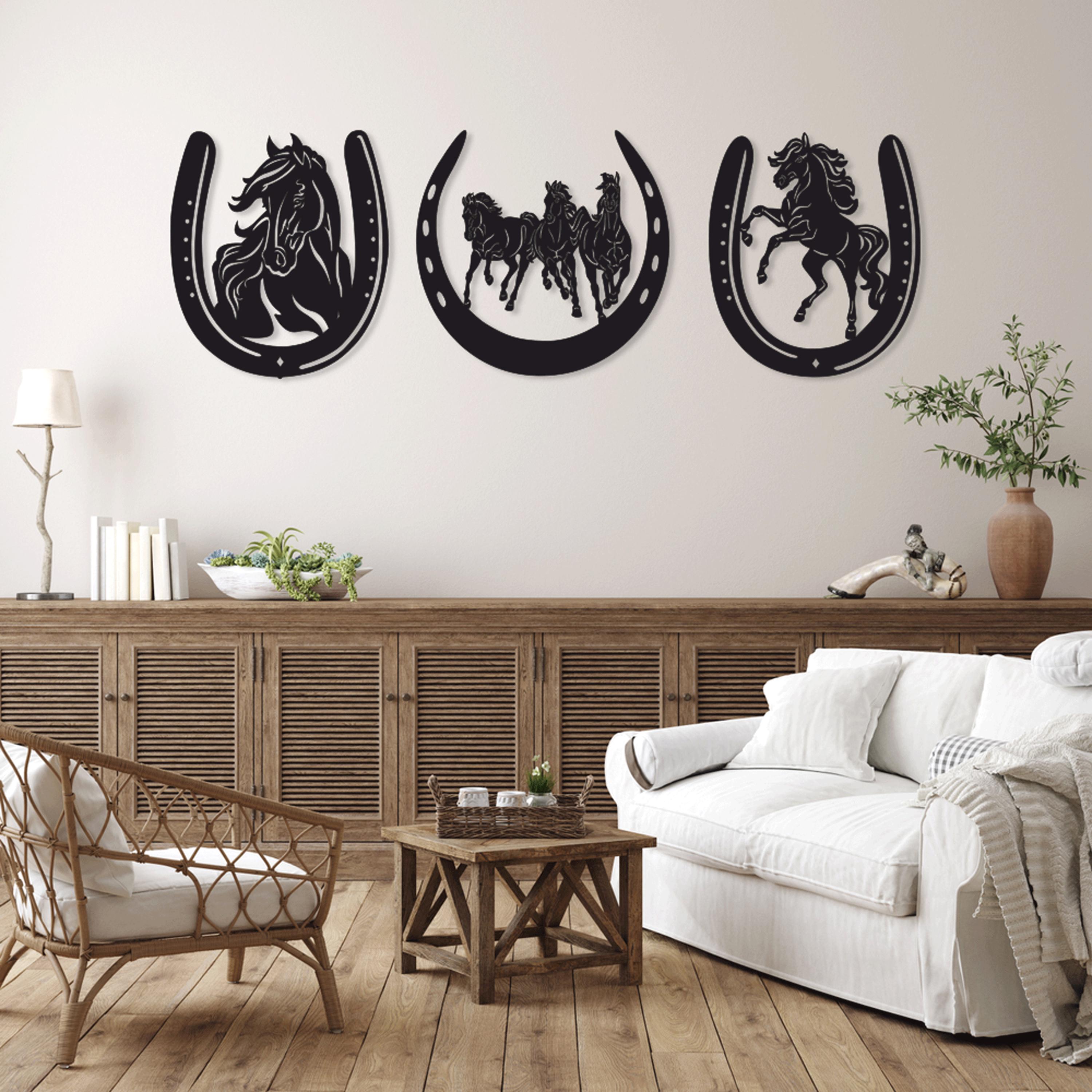 Pferd Hufeisen Laser cut svg dxf Dateien Wandaufkleber Gravur Aufkleber ...