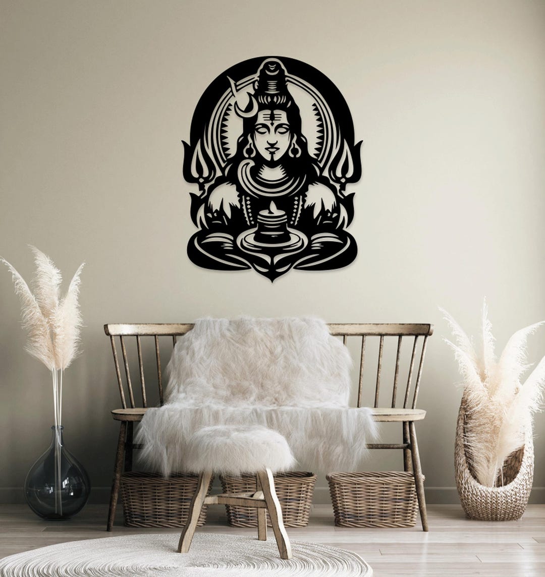 Indian God Lord Shiv Shiva Laser Cut Svg Dxf Files Sticker Engraving ...