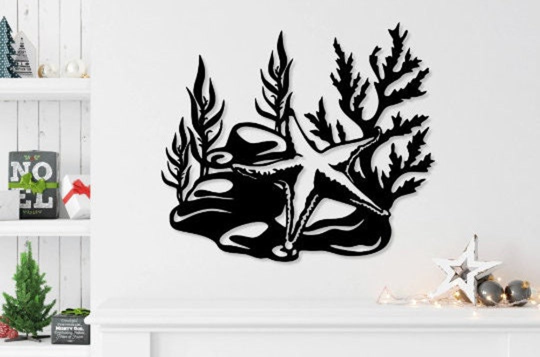 Starfish Marine Life Underwater Ocean Laser Cut Svg Dxf Glowforge Files ...