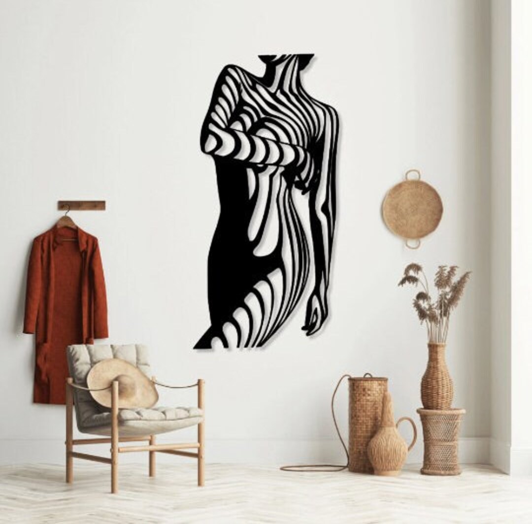 Women Body Laser Cut Svg Dxf Files Wall Sticker Engraving Decal ...