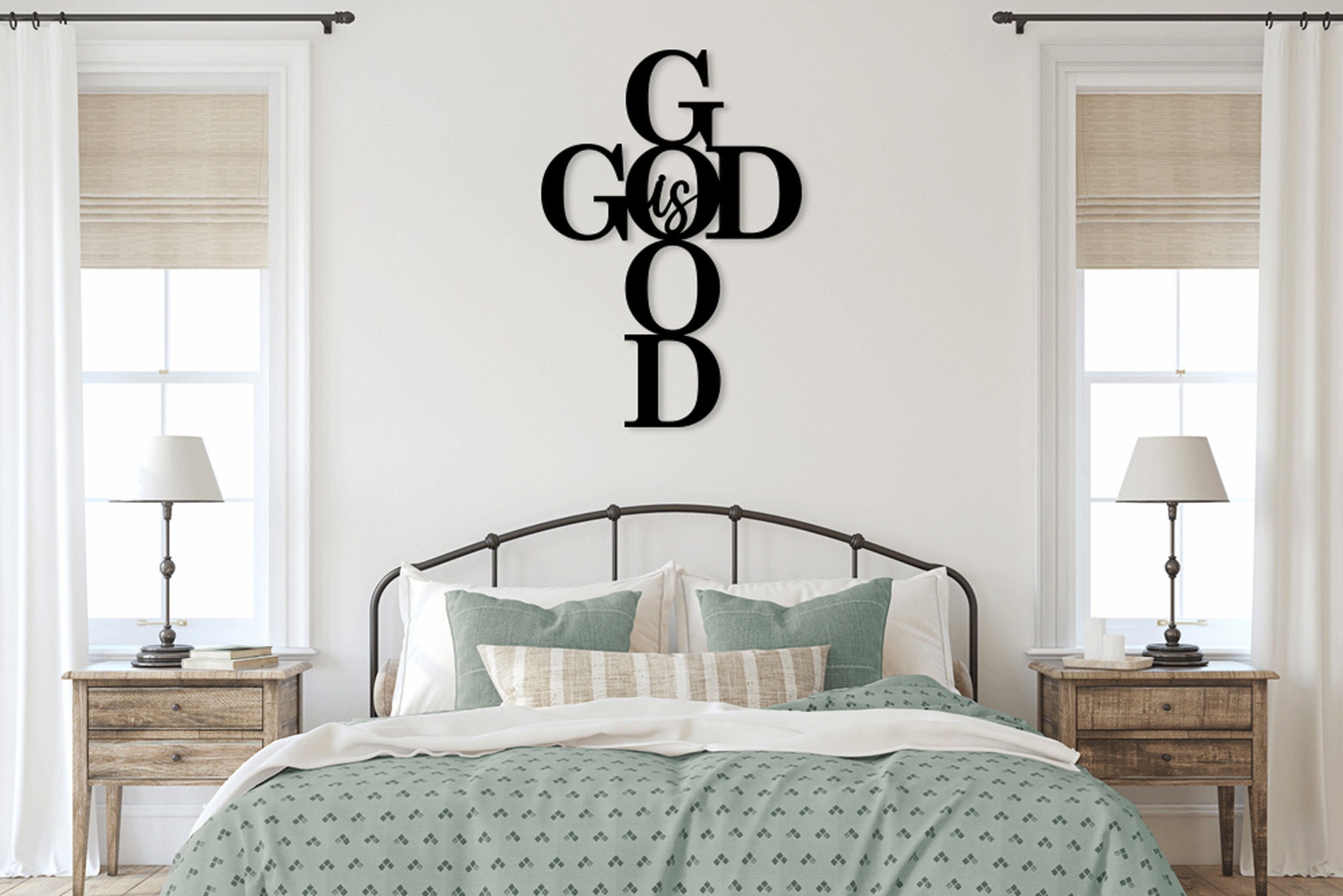 God is Good Cross Laser Cut Svg Dxf Files Wall Sticker Engraving Decal ...