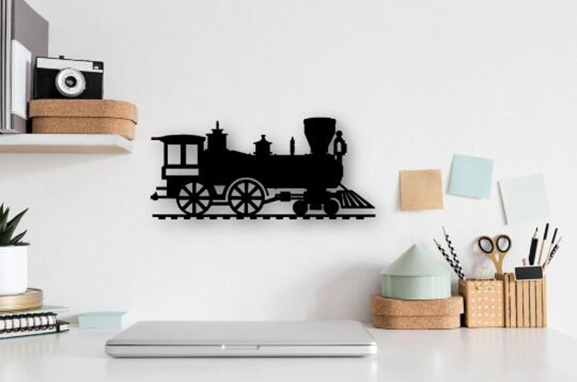 Steam Locomotive Vintage Trains Railway Laser Cut Svg Dxf - Etsy