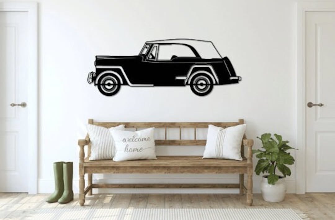 Willys Overland Jeepster Classic Vintage Car Laser Cut Svg Dxf Pdf ...