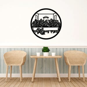 La última cena Leonardo da Vinci corte láser svg dxf glowforge archivos ...