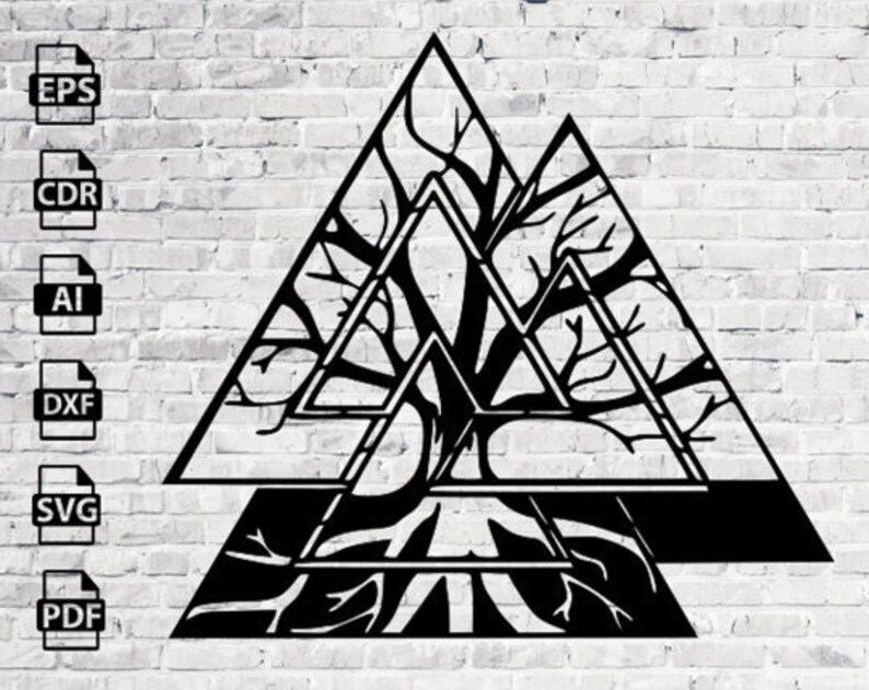 Tree Branch Laser Cut Svg Dxf Files Wall Sticker Engraving - Etsy