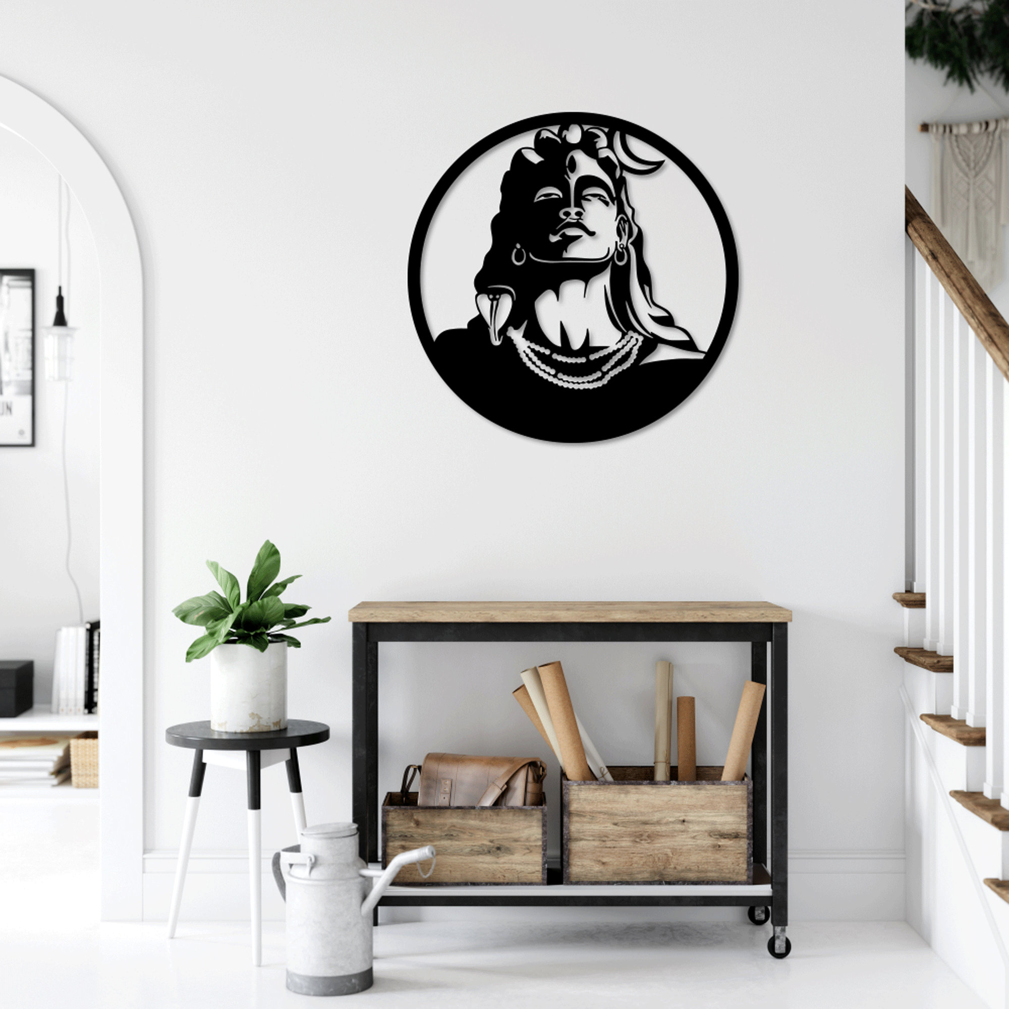 Lord Shiva Nataraja Laser Cut Svg Dxf Files Wall Sticker Engraving ...