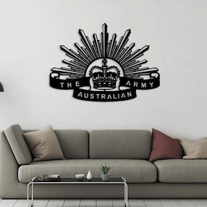 Australian Army Laser Cut Svg Dxf Files Wall Sticker Engraving Decal ...