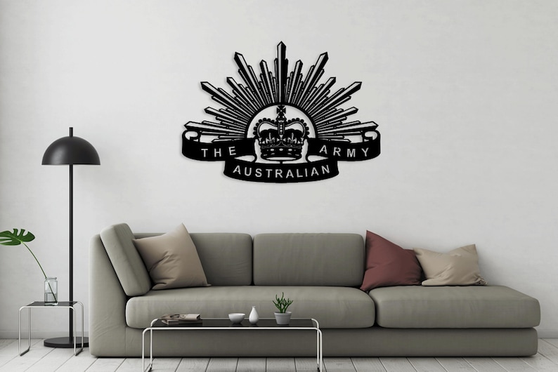 Australian Army Laser Cut Svg Dxf Files Wall Sticker Engraving Decal ...