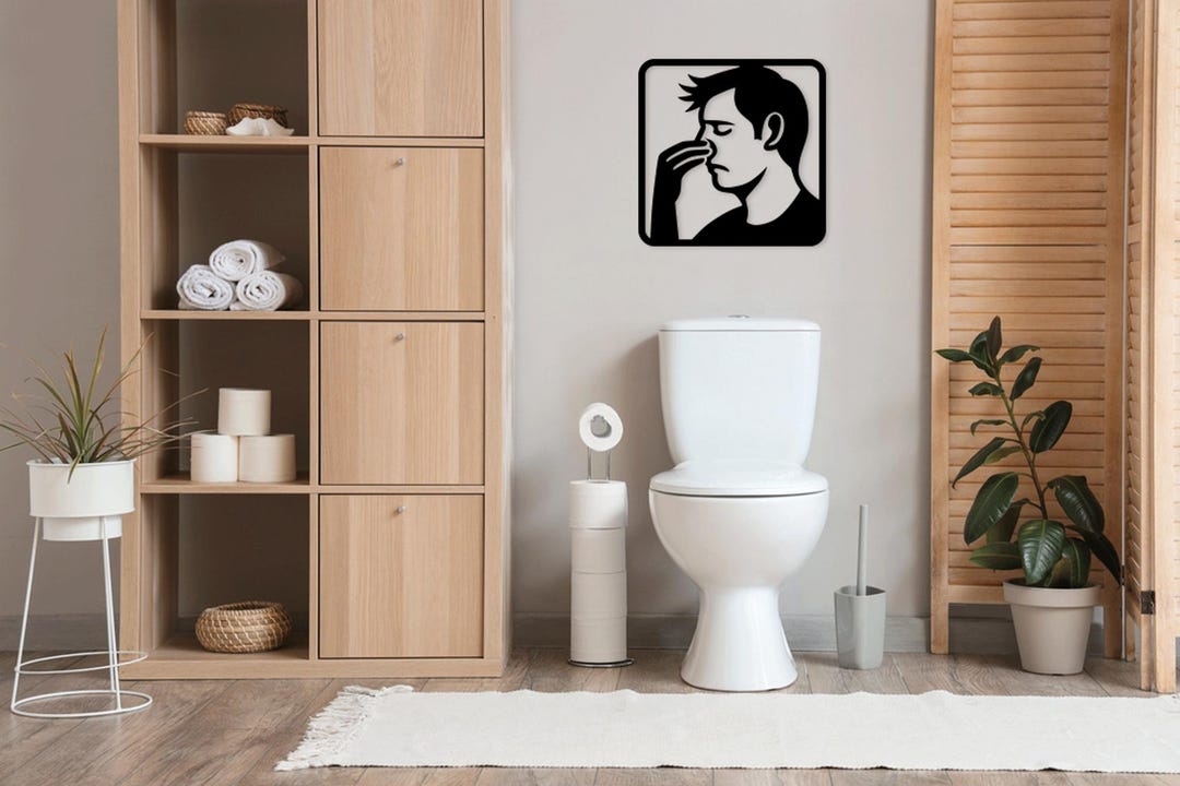 Men's Toilet Laser Cut Svg Dxf Files Wall Sticker Engraving Decal ...