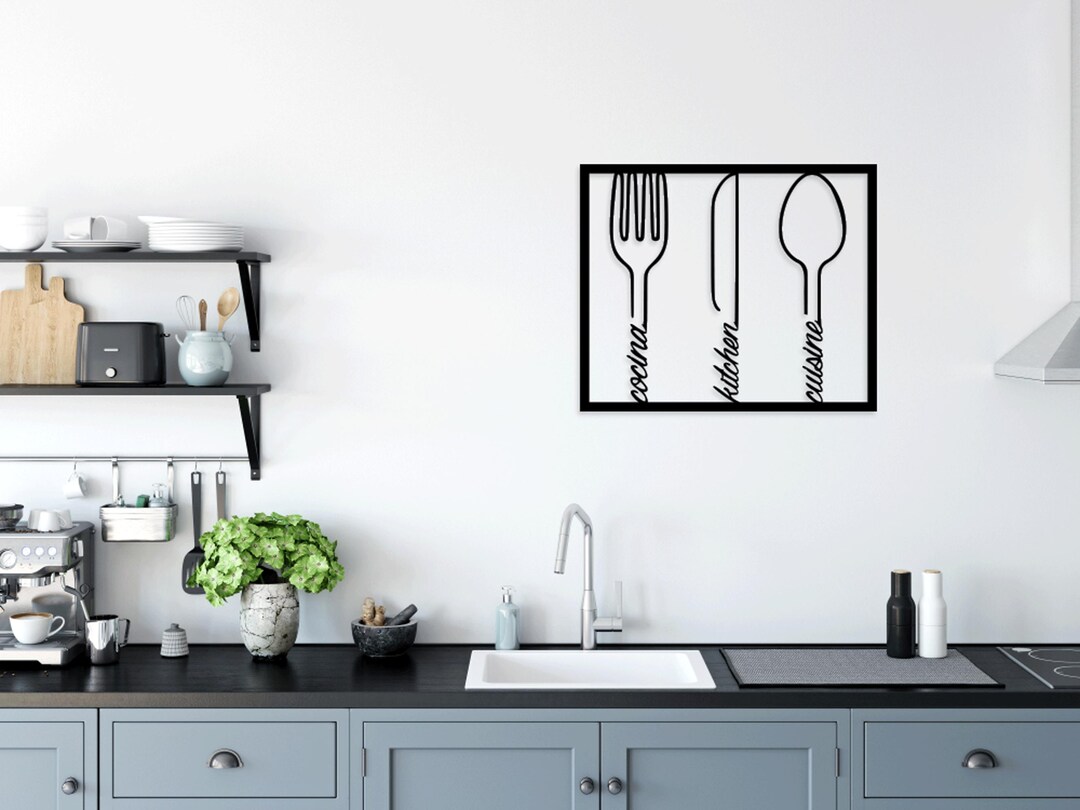 Kitchen Cooking Laser Cut Svg Dxf Files Wall Sticker Engraving Decal ...