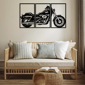 Motorcycle Chopper Motor Bike Laser Cut Svg Dxf Pdf Files Wall Sticker ...