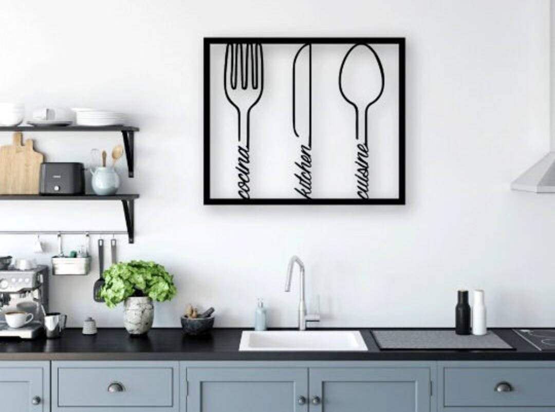 Kitchen Cooking Laser Cut Svg Dxf Files Wall Sticker Engraving Decal ...